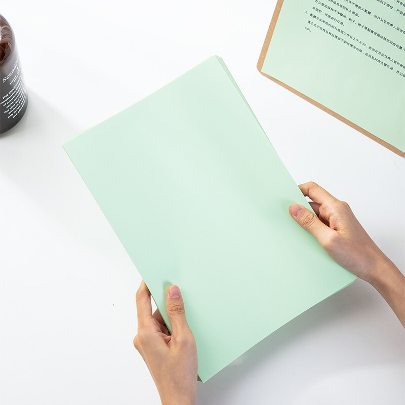 【彩色复印纸】得力7757（浅绿） A4 80g（100张/包 25包/箱）